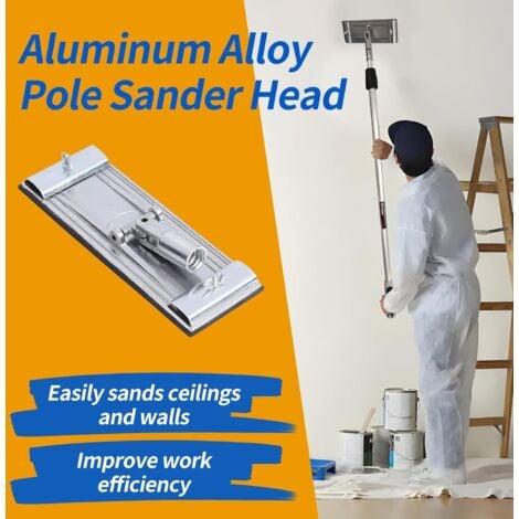 No-flip Pole Sander Head pour Hicarer Drywall avec clips à libération ...