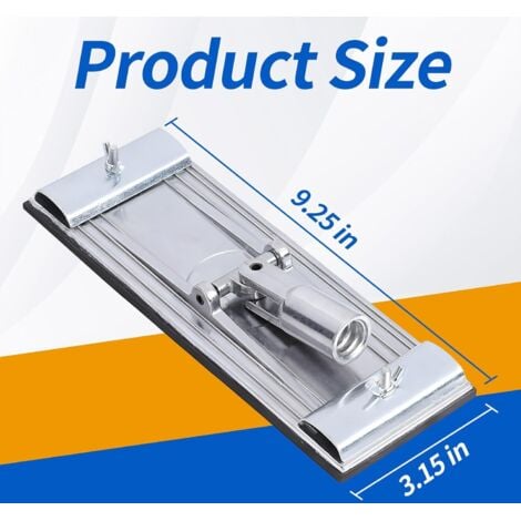 No-flip Pole Sander Head pour Hicarer Drywall avec clips à libération ...