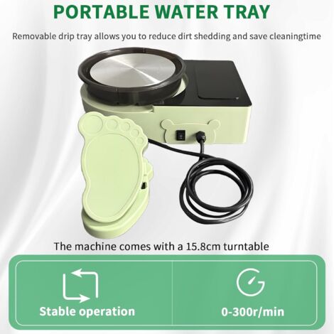 Machine de roue de poterie avec pédale de pied, roue d'argile de ...