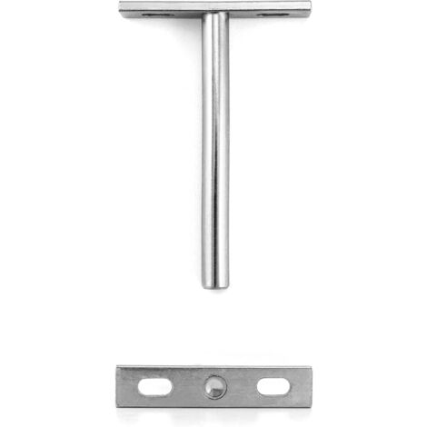 4 Pcs Fixation Invisible pour étagère Mural en Bois, 100mm Supports ...