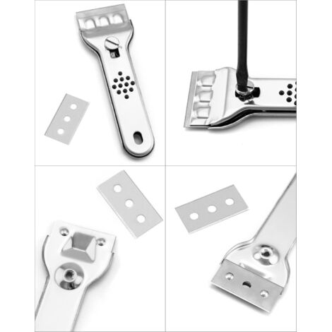 Grattoir en INOX, Idéal pour Nettoyer les Plaques en Vitrocéramique et ...