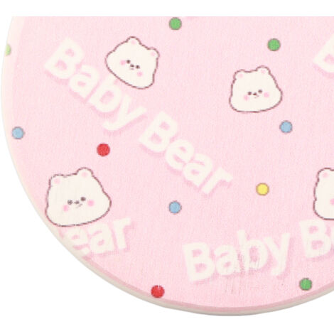 Dessous de verre rond en diatomite – Motif ours rose – Sous-verre ...