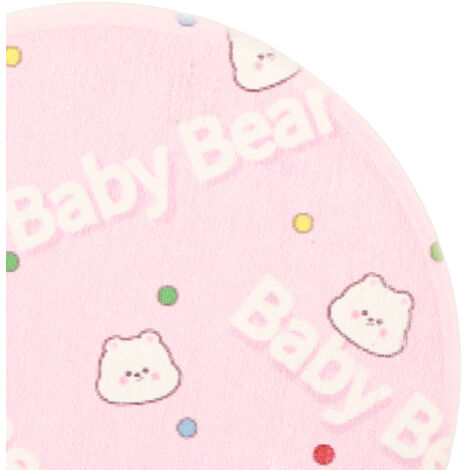 Dessous de verre rond en diatomite – Motif ours rose – Sous-verre ...