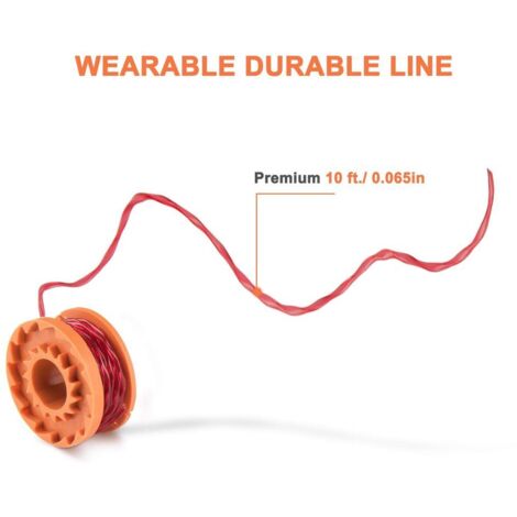 Bobines de rechange coupe-fil, WG163, WG155, WG180 Compatible avec Worx ...