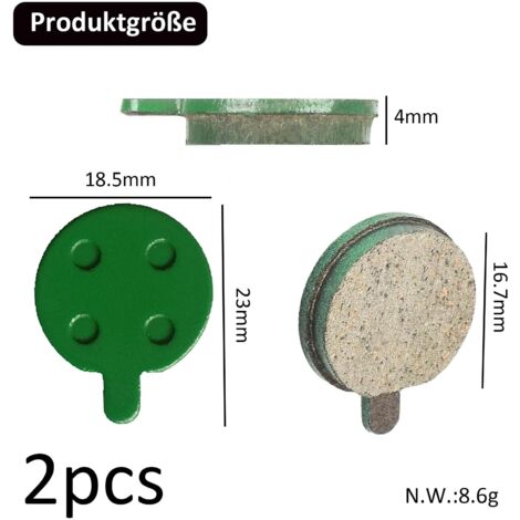 Lot de 2 plaquettes de frein pour scooter électrique Xiaomi M365 Pro ...
