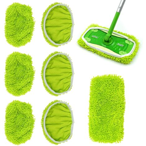 Tampons Humides en Chenille Réutilisables,Compatibles avec Recharges ...