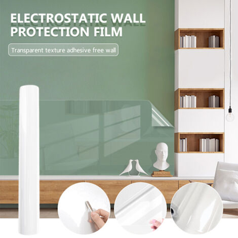 Film de protection murale électrostatique transparent Film de ...
