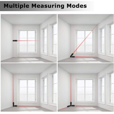 Mini télémètre laser 40M, télémètre laser portable rechargeable USB ...