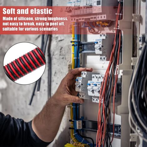 22AWG Fil électrique, 30M 2 fils 0,3mm² 2 Toronné Cuivre Étamé Rouge Et ...
