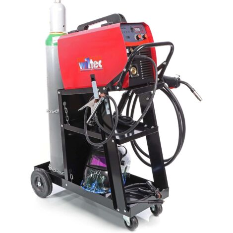 Wiltec Chariot de Poste à souder Mobile – avec 4 Roues, 4 tiroirs et ...