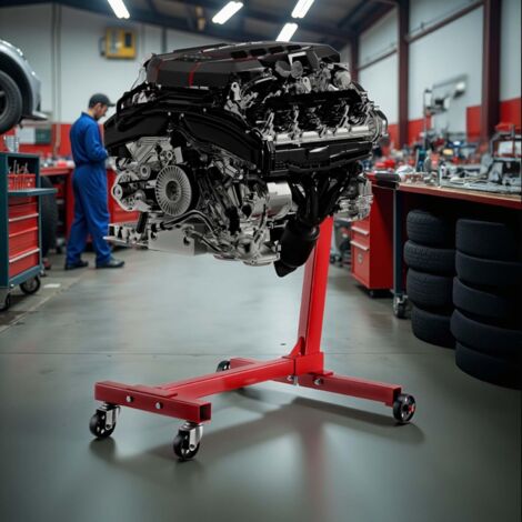 Wiltec Engine Mount Up to 1500 Lbs, Engine Lift with 360 Swivel Casters ...