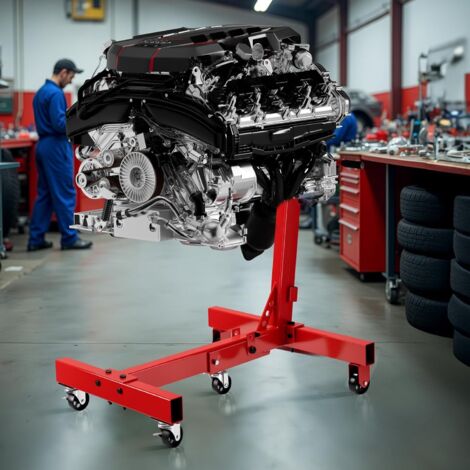 Wiltec Engine Mount Up to 1500 Lbs, Engine Lift with 360 Swivel Casters ...