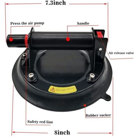 Ventouse - Capacité de Charge Jusqu'à 110 kg Professionnelle Ventouse ...