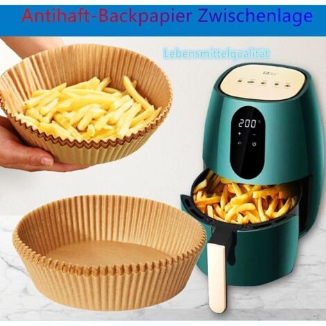 30 Stück Air Fryer Einweg-Backpapier, rundes Backpapier, Pergament ...