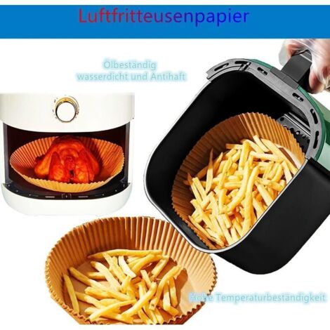 30 Stück Air Fryer Einweg-Backpapier, rundes Backpapier, Pergament ...