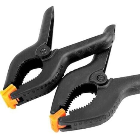 6 Inch 12 Piece Spring Clamp Set, Nylon Plastic Clamp Heavy Duty Clamp ...