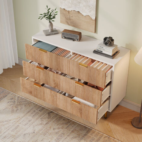 Buffet moderne - Buffet de cuisine avec 6 tiroirs - Commode pour ...