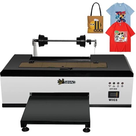 SIHAO A3 L1800 DTF Printer T-shirt Hut Masque Transferdrucker Pour ...
