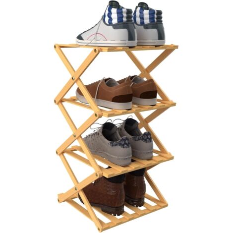 Waterproof Outdoor Shoe Cabinet, Wooden Shoe Rack, Shoe Rack, Tall and ...