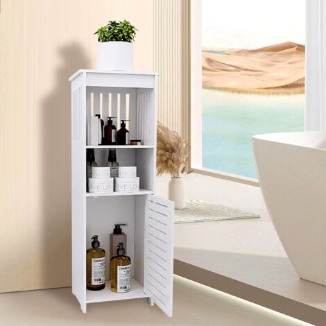 Waterproof Bathroom Cabinets, Bathroom Storage Cabinet with Open Shelf ...