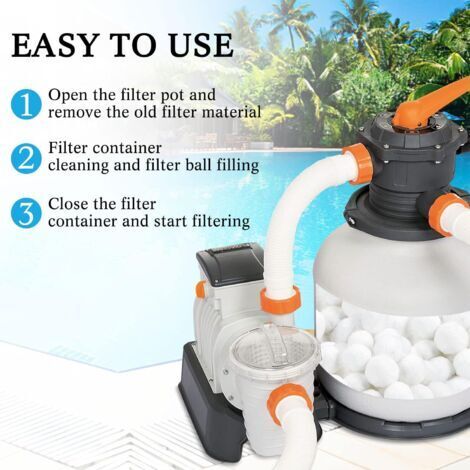 Swimming Pool Filter Ball, Filter Balls Replaces 25 kg Sand for Pool ...