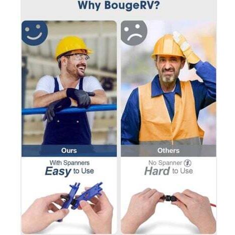 5 Paires Connecteur PV, Connecteur Solaire Photovoltaïque AVCE Clés ...