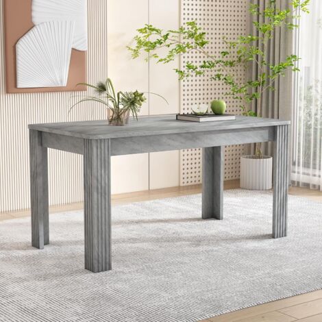 Table de Salle à Manger 117 cm Table à Café Rectangulaire, Îlot de ...