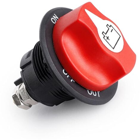 Interrupteur de Batterie Interrupteur Isolateur de Batterie 12-24V 200A ...