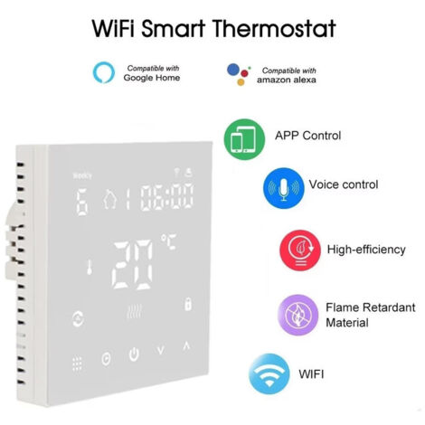 Thermostat Intelligent WiFi 3A pour le Chauffage de l'Eau, Compatible ...