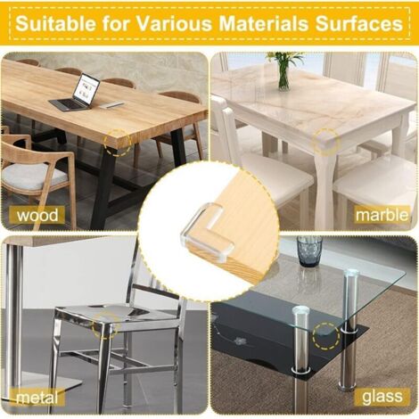 20PCS Protege Coin de Table, Protection Meuble, Protecteur Transparent ...