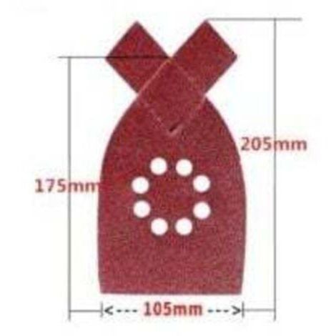 Lot de 50 feuilles de papier abrasif pour ponceuse Black & Decker ...