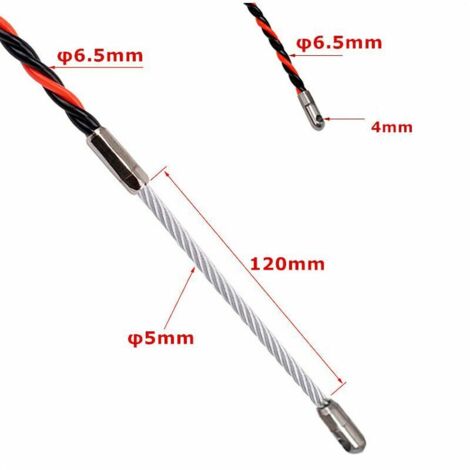 Aiguille Electricien 50M Tire Fil Electrique 5mm Diamètre Aiguille Tire ...