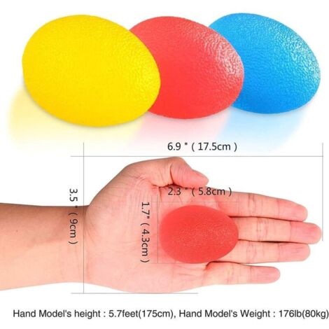 Entraîneur de Main Entraîneur de Doigts Balles de préhension en Forme d ...