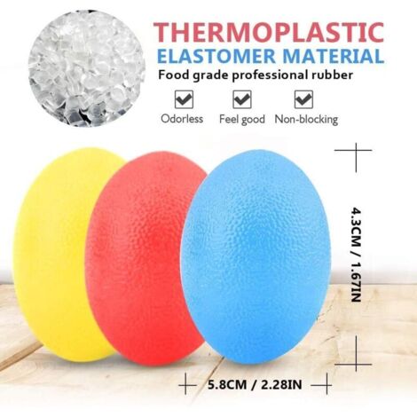 Entraîneur de Main Entraîneur de Doigts Balles de préhension en Forme d ...