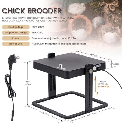 Plaque Chauffante Poussin Incubateur Poussin Chauffe-poussins Plaque ...