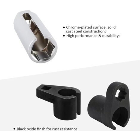 3 Pièces Douille Sonde Lambda 22mm, Clé à Douille de Sonde Lambda et ...