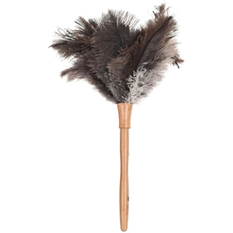 Plumeau en plumes d'autruche naturelles et moelleuses avec manche en ...