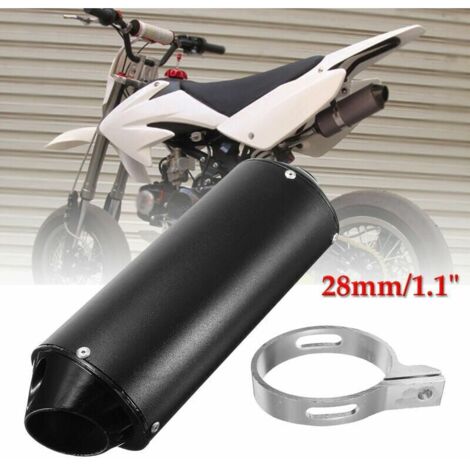 Tuyau d'échappement de silencieux en aluminium ID 28mm pour 90cc 110cc ...