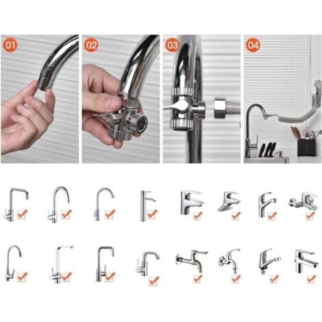 Valve Inverseur de Douche 3 Voies Robinet Inverseur Diverter M22 x M24 ...