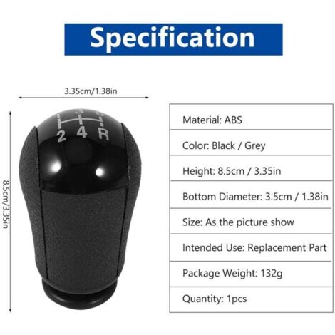 5 vitesses MT pommeau de levier de vitesse Pommeau de levier de vitesse ...