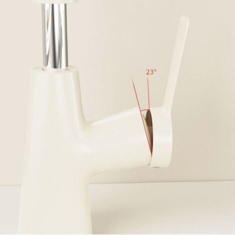 Basin taps with Pull Out Spray Brass Hot Water and Cold Water washbasin ...