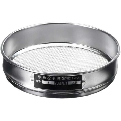 8 Mesh Tamis Farine Inox Tamis Jardin Tamis Cuisine Patisserie 2.5Mm ...