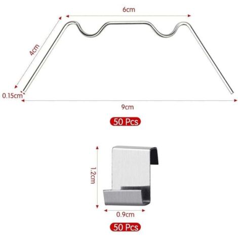 100Pcs Clips de Vitrage pour Serre Inclure 50Type W Serre Pinces en ...