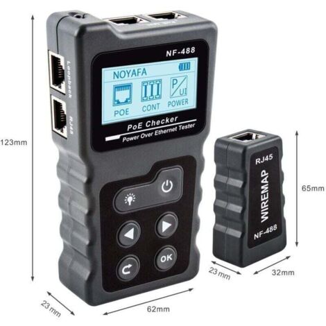 Testeur PoE Testeur Power Over Ethernet en ligne Testeur de courant ...