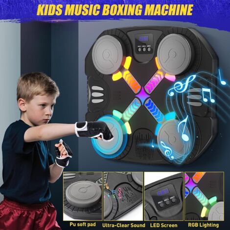 Machine de Boxe Musicale Jouet de Sport pour Enfants - Cible Bluetooth ...