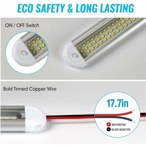 2 PCS Led 12v Light Bar, Led 12v Utility, 120 beads LED interior light ...