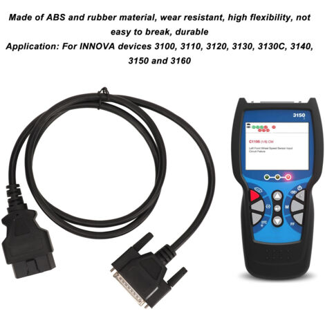 Câble de diagnostic OBDII 12 V haute flexibilité pour la lecture des ...