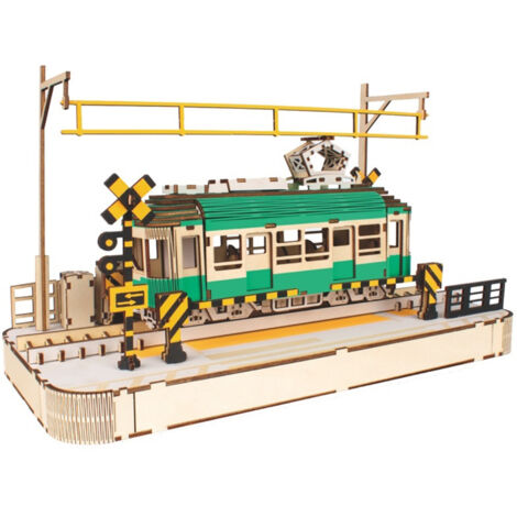 Puzzle 3D en bois, jouet, voiture de route, modèle laser - Modèle de ...