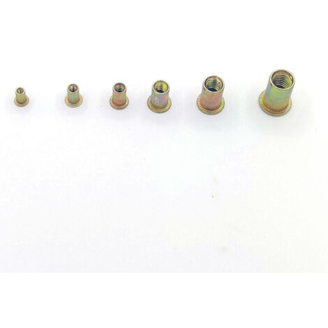 Rivet Écrous en Acier Carbone Inserts Filetés Écrou Aveugle Inox Tête ...