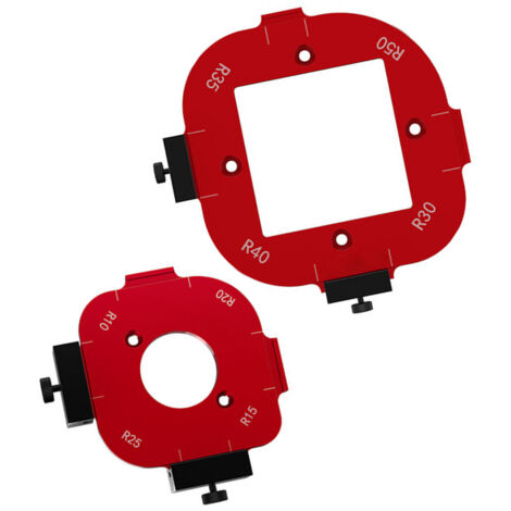 Jeu de Gabarits à Rayon pour Coins Arrondis (R10 à R50) - Gabarit de ...